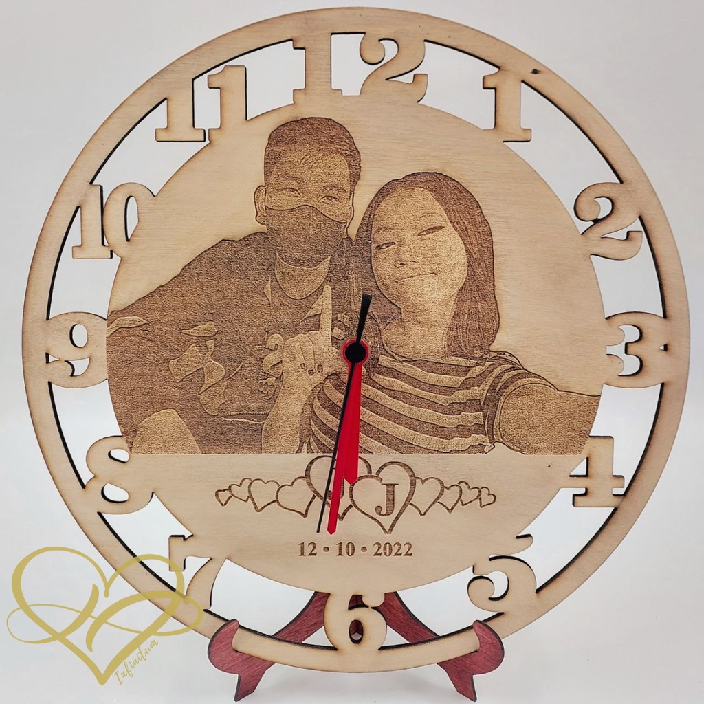 Personalized Custom Wooden Clock – Personalized Gifts by InfinitumPH