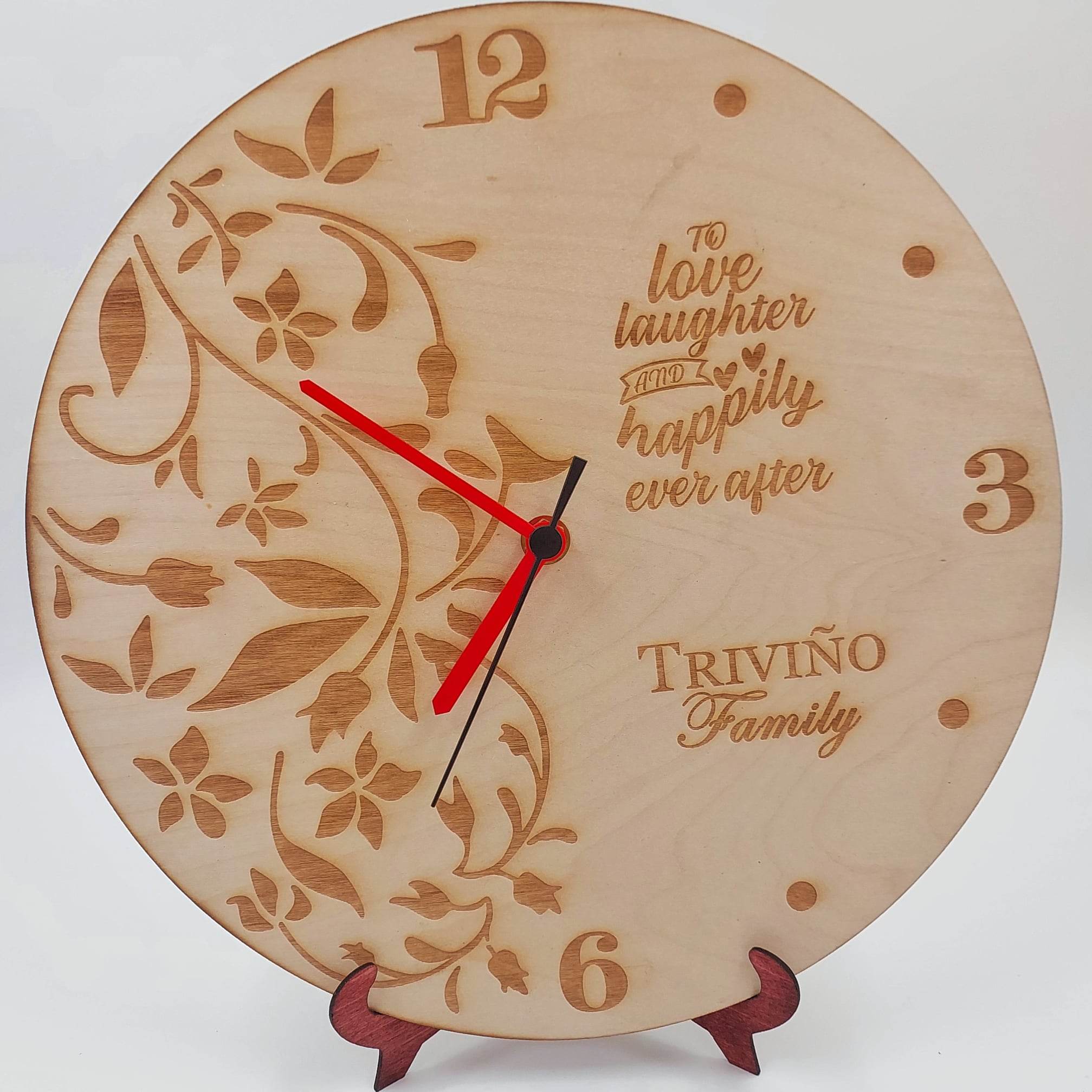 Personalized Custom Wooden Clock – Personalized Gifts by InfinitumPH